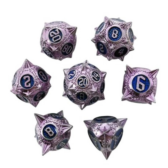 Totally Geek'd | Other | 7 Piece Metal Dice Set Spiked Series | Poshmark